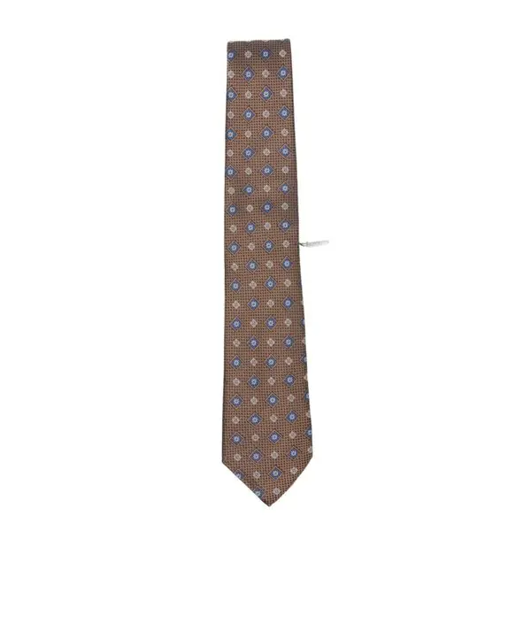 Canali Pointed Tie - Brown