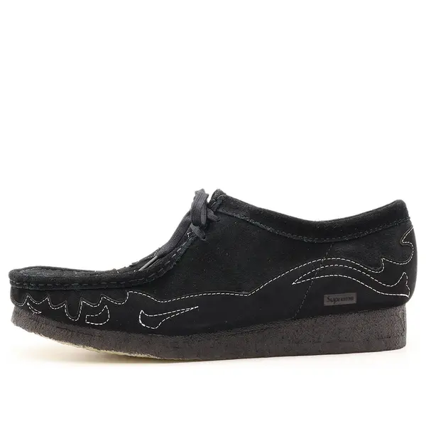 Clarks X Supreme Wallabee - Black/white