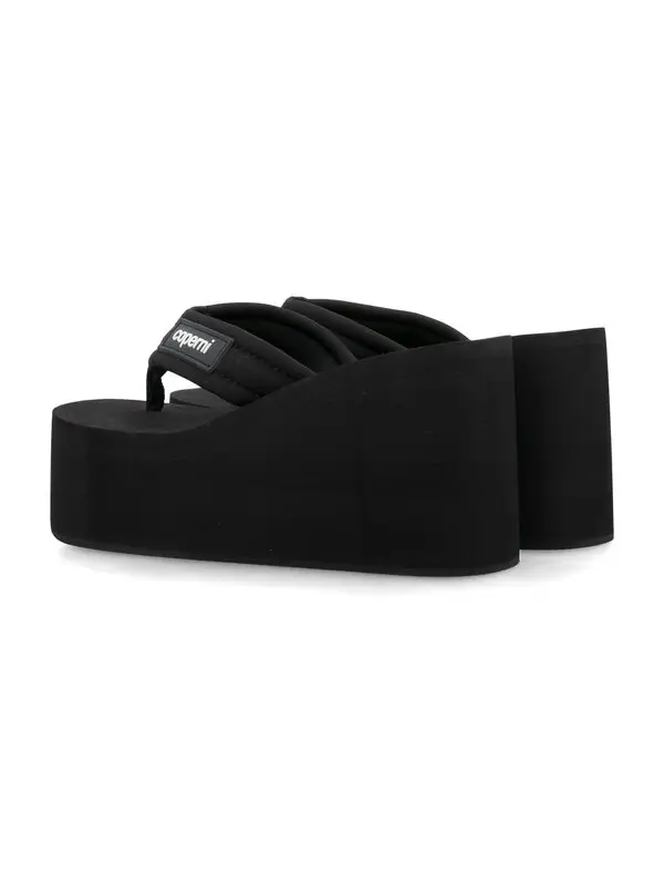 Coperni Logo Patch Wedge Platform Sandals