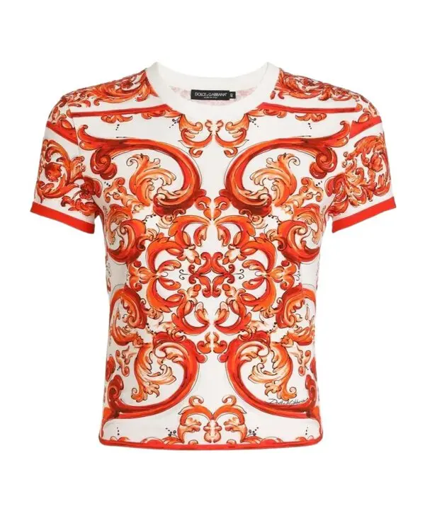 Dolce & Gabbana Majolica Print T-shirt - Multicolor