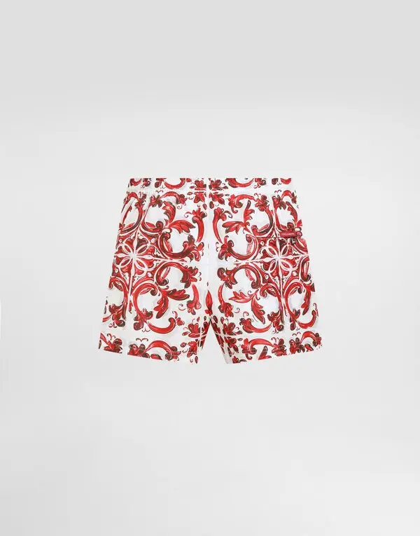 Dolce & Gabbana Maiolica Print Swim Shorts - Multicolor