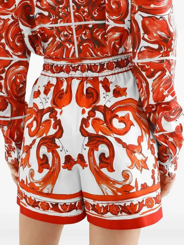 Dolce & Gabbana Printed Drawstring Shorts