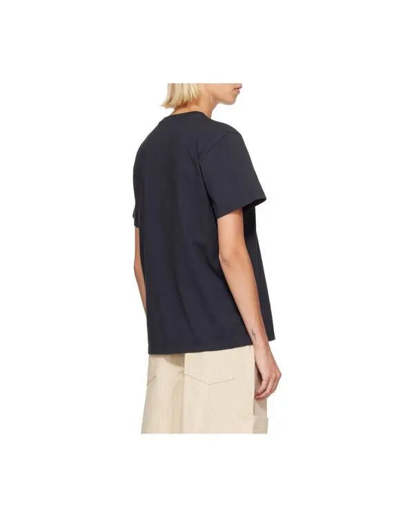 GANNI Strawberry Printed Crewneck T-shirt - Black