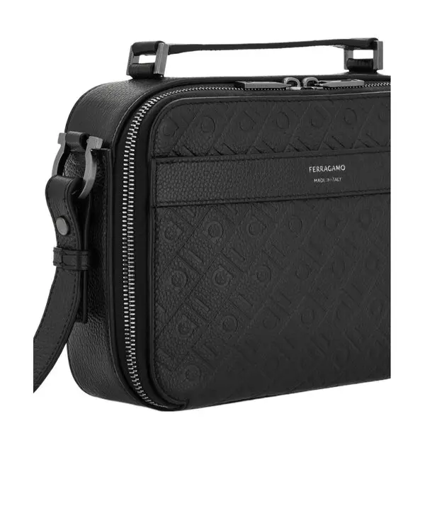 FERRAGAMO Gancini Monogram Shoulder Bag