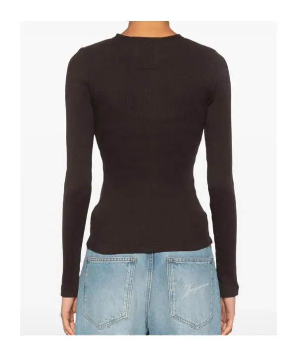 Citizens Of Humanity Drea Waffle-knit Henley Top