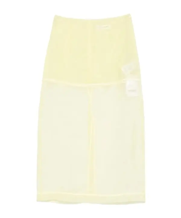 THE FRANKIE SHOP Paneled Straight Hem Midi Skirt - Nude