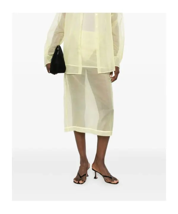 THE FRANKIE SHOP Paneled Straight Hem Midi Skirt