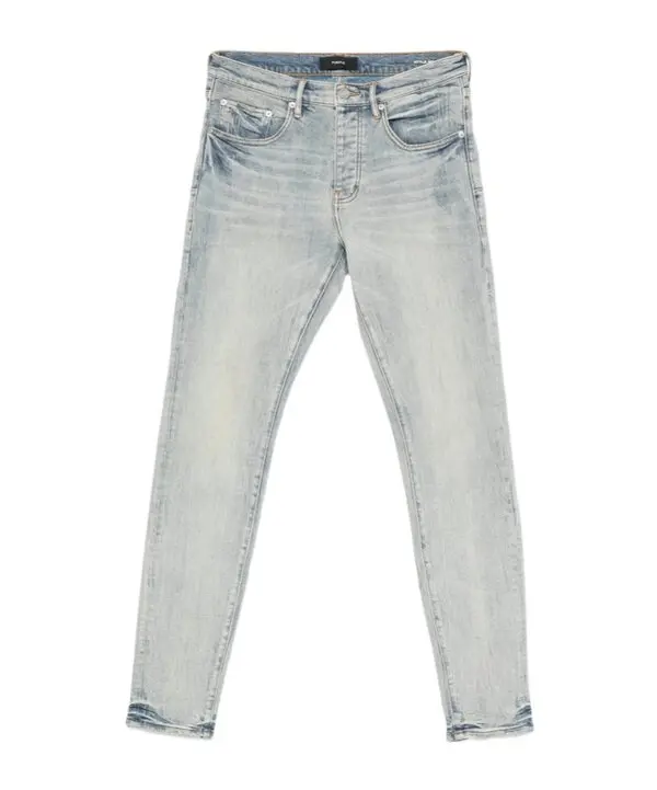 PURPLE BRAND Slim Fit Light Wash Jeans - Gray