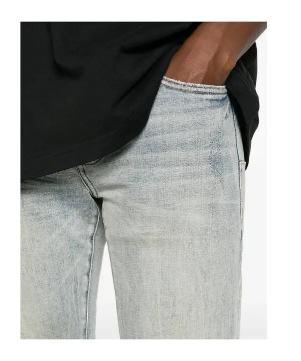 PURPLE BRAND Slim Fit Light Wash Jeans