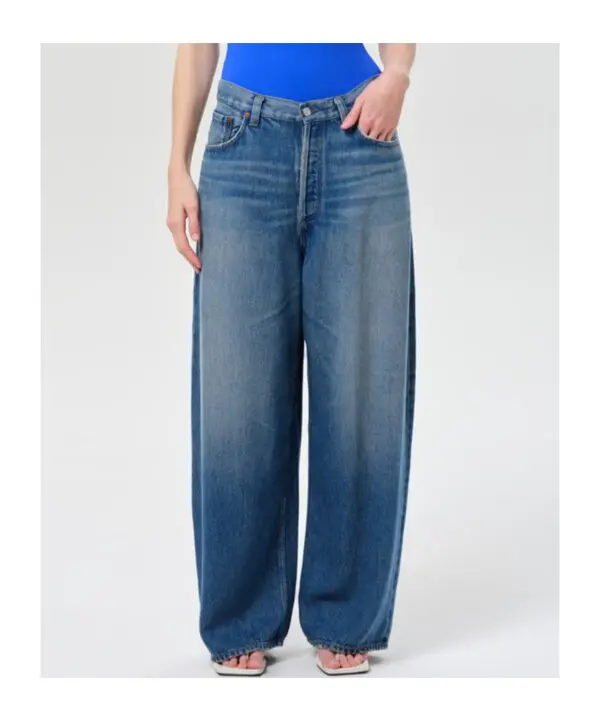 AGOLDE Flyweight Baggy-fit Faded Denim Jeans