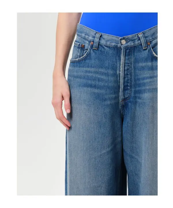 AGOLDE Flyweight Baggy-fit Faded Denim Jeans