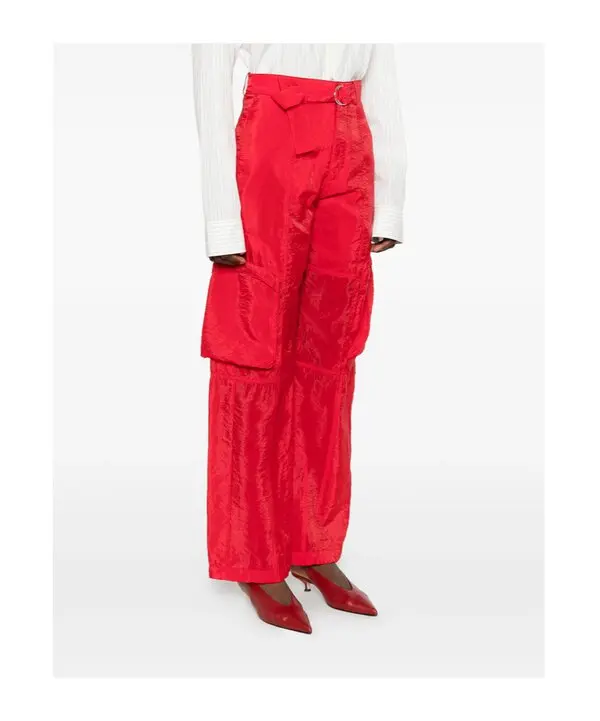 THE FRANKIE SHOP Wide-leg Cargo Pants With Drawstring Waist
