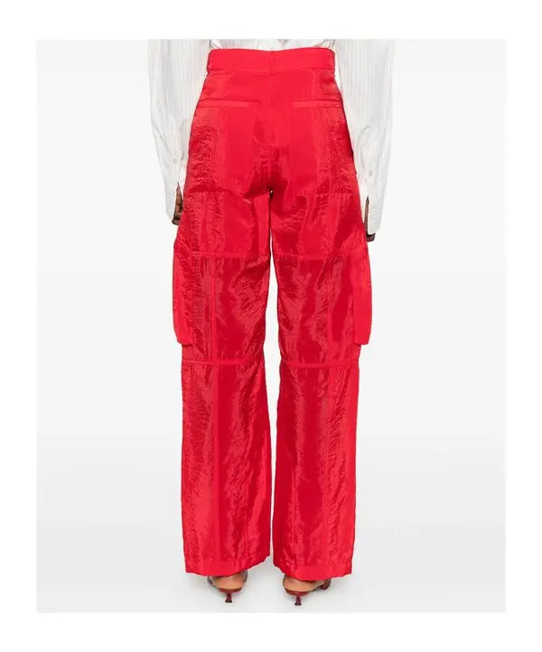 THE FRANKIE SHOP Wide-leg Cargo Pants With Drawstring Waist