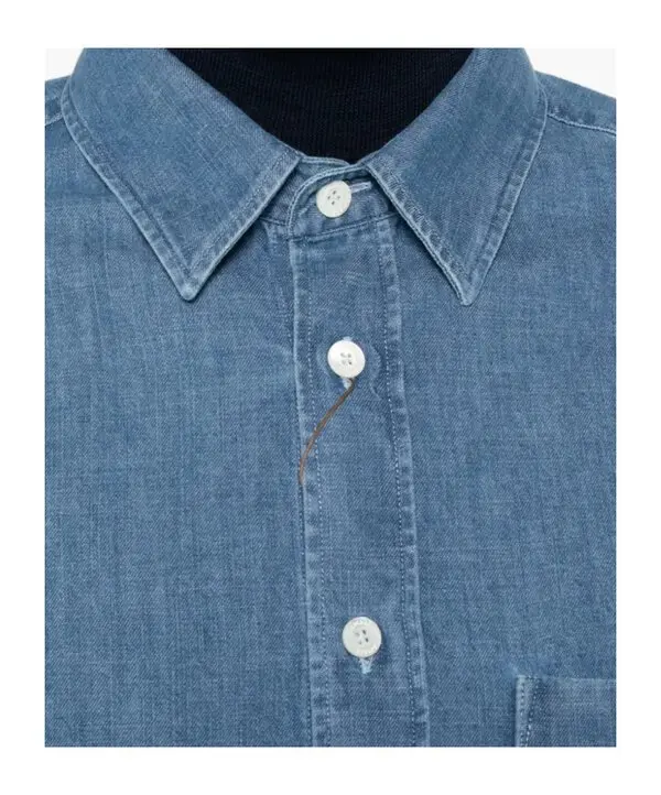 Canali Chest-pocket Denim Shirt