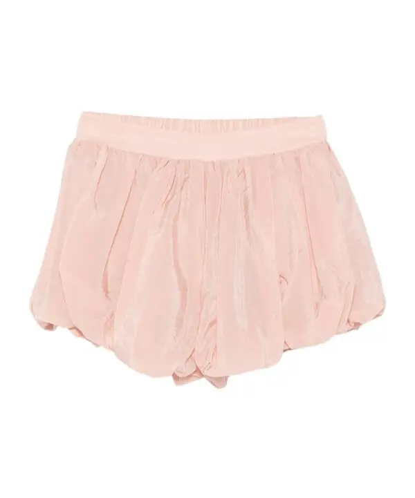 THE FRANKIE SHOP Elasticated Waist Pleated Shorts - Pink