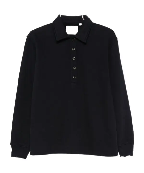 Citizens Of Humanity Long Sleeve Polo Shirt - Black