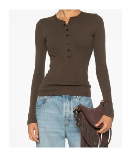 Citizens Of Humanity Long Sleeve Henley T-shirt