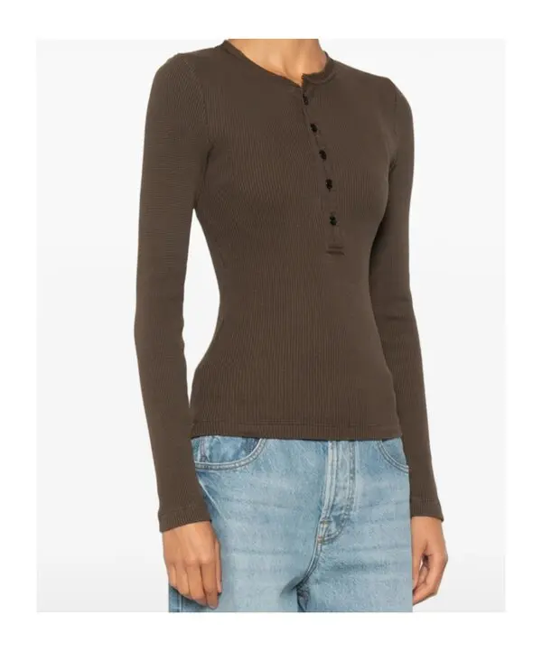 Citizens Of Humanity Long Sleeve Henley T-shirt