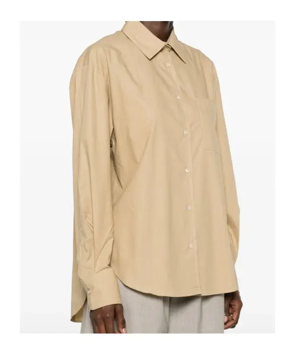 THE FRANKIE SHOP Long Sleeve Classic Collar Shirt