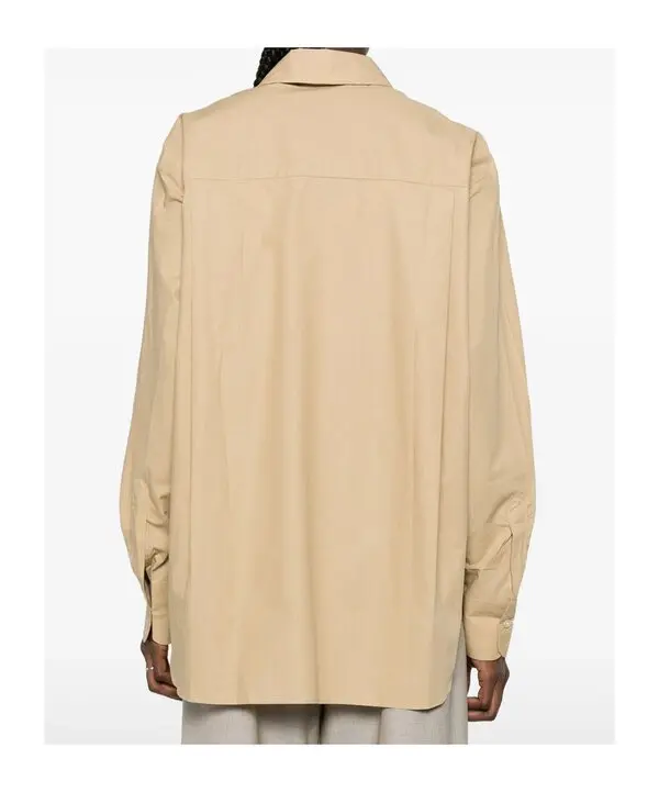 THE FRANKIE SHOP Long Sleeve Classic Collar Shirt
