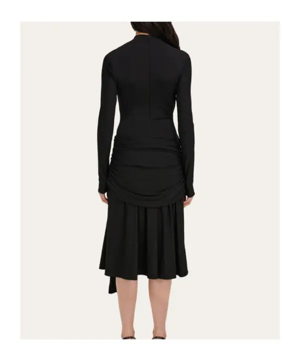 FERRAGAMO Viscose Dress With Gathered Waist