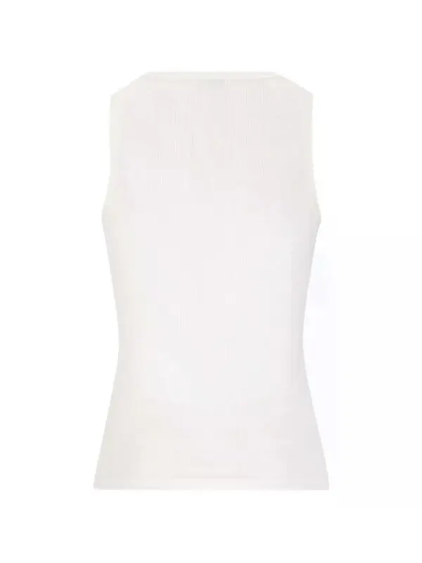 Burberry Ribbed Knit Tie-fastening Top