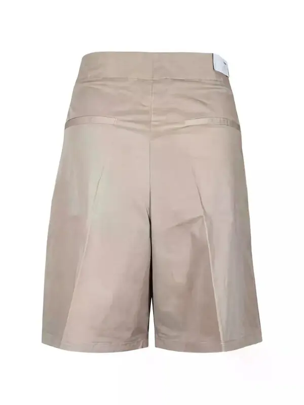 RE-HASH Kiria Pleated Wide-leg Shorts