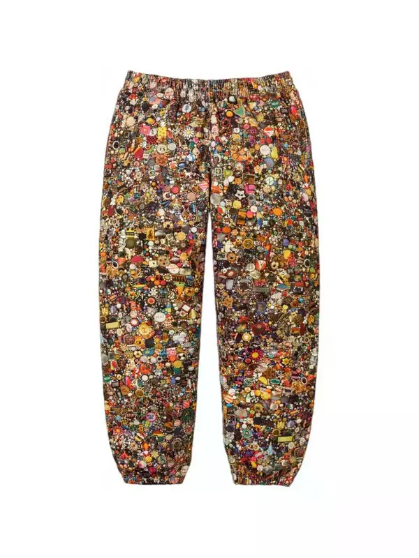 Supreme X Mike Kelley Graphic-print Track Pants - Brown
