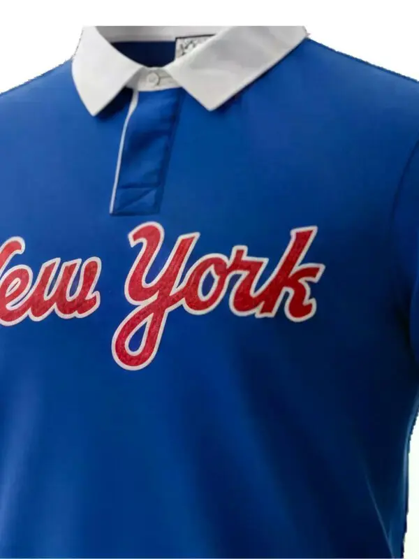 ERIC EMANUEL Rugby New York Embroidered Long-sleeve Polo Shirt