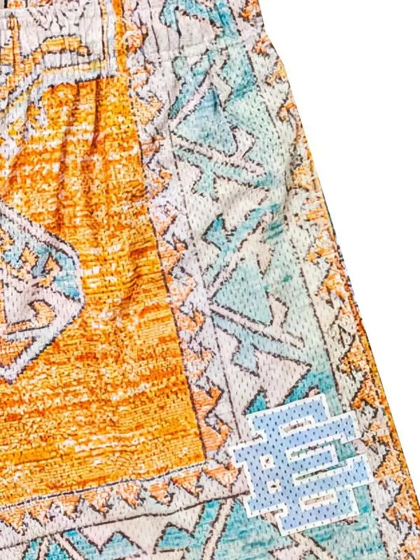ERIC EMANUEL Logo Print Track Shorts