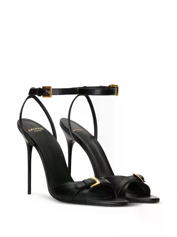 Balmain Anthem Smooth Leather Sandals