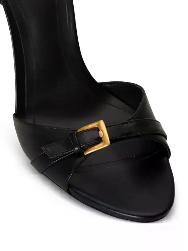 Balmain Anthem Smooth Leather Sandals