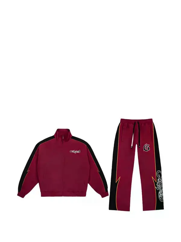 GODSPEED Logo-print Zip-up Track Suit - Red