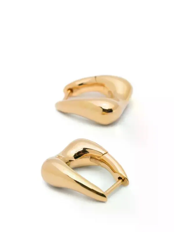 MARIA BLACK Satchel Bend Huggie Earrings