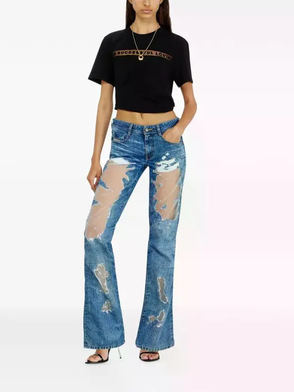 DIESEL® Sheer Panel Logo T-shirt