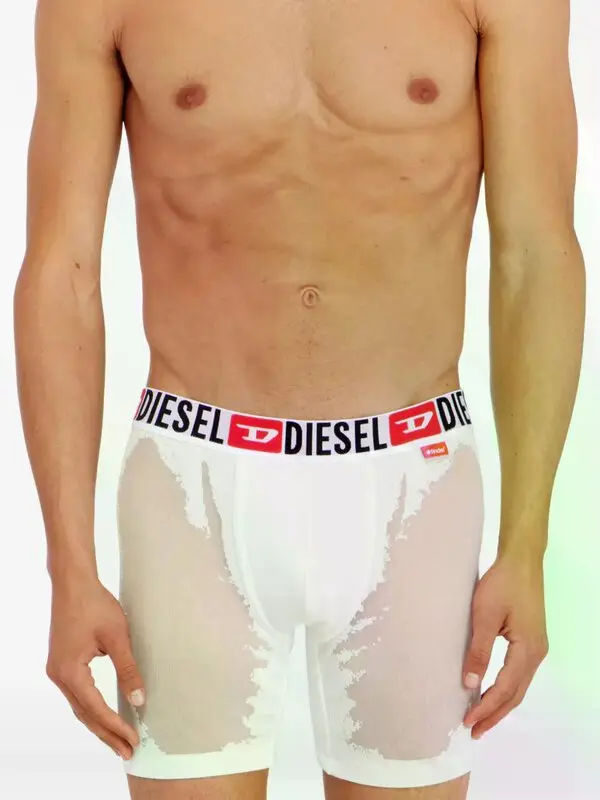 DIESEL® X Tinder Logo-waistband Sheer-panel Boxer Briefs