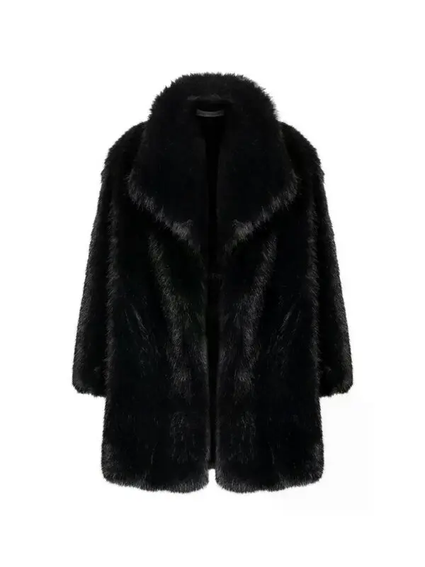 NINEMINUTES The Marilyn 25 Faux-fur Coat - Black