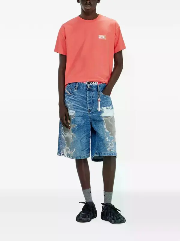 DIESEL® X Tinder Distressed Denim Shorts
