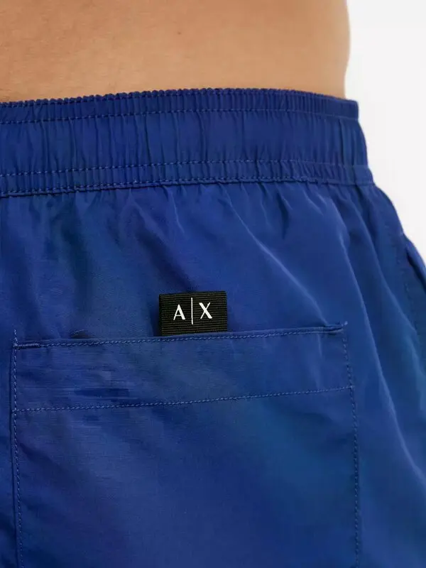 Armani Exchange Logo Print Drawstring Swim Shorts