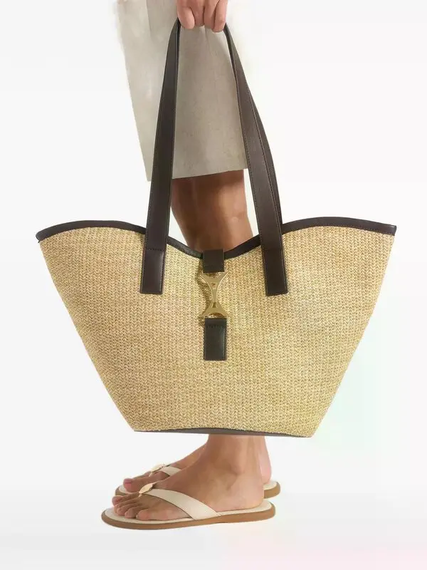 Manière De Voir Raffia Tote Bag