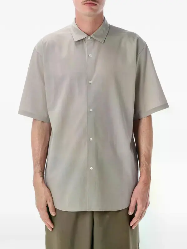 GOLDWIN High Twisted Wool Shirt - Neutrals