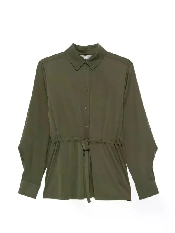 Max Mara Drawstring-waist Shirt - Green