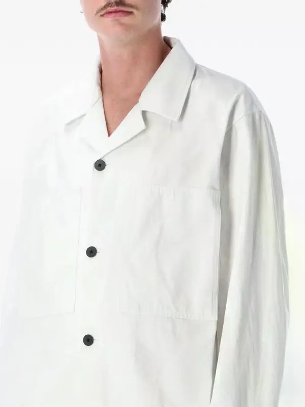 STILL BY HAND Patch-pocket Button-up Jacket