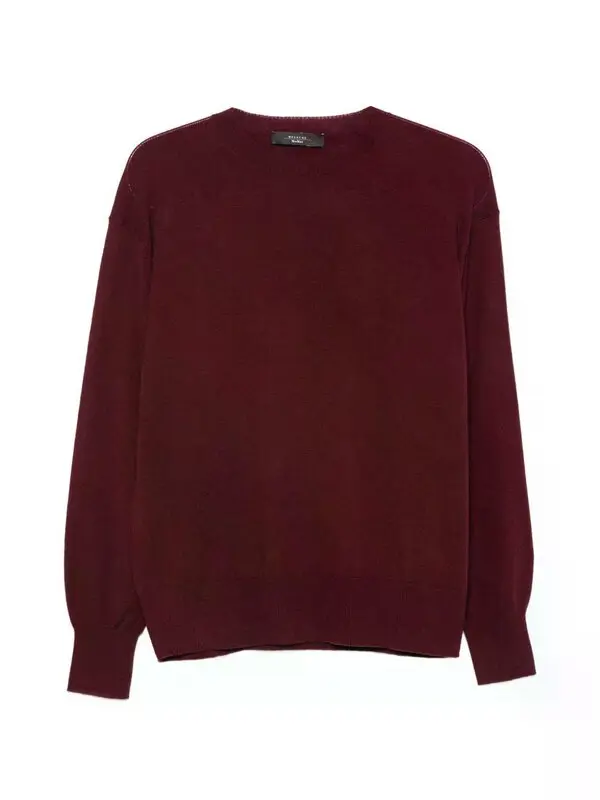 Max Mara Crew Neck Sweater - Red