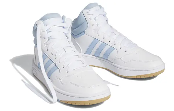 Adidas Hoops 3.0 Mid Sneakers - Cloud White/clear Sky/gum