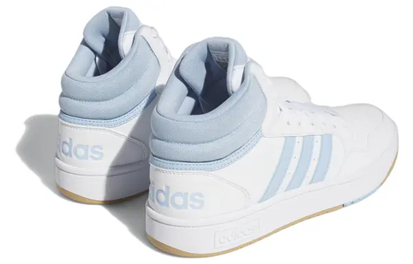 Adidas Hoops 3.0 Mid Sneakers - Cloud White/clear Sky/gum