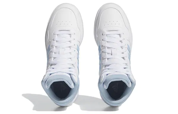 Adidas Hoops 3.0 Mid Sneakers - Cloud White/clear Sky/gum
