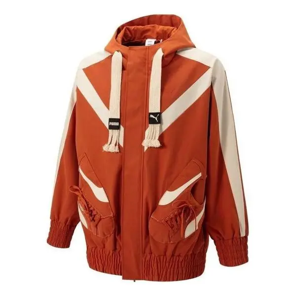PUMA X Staffonly X Monopoly Logo Jacket - Orange/beige