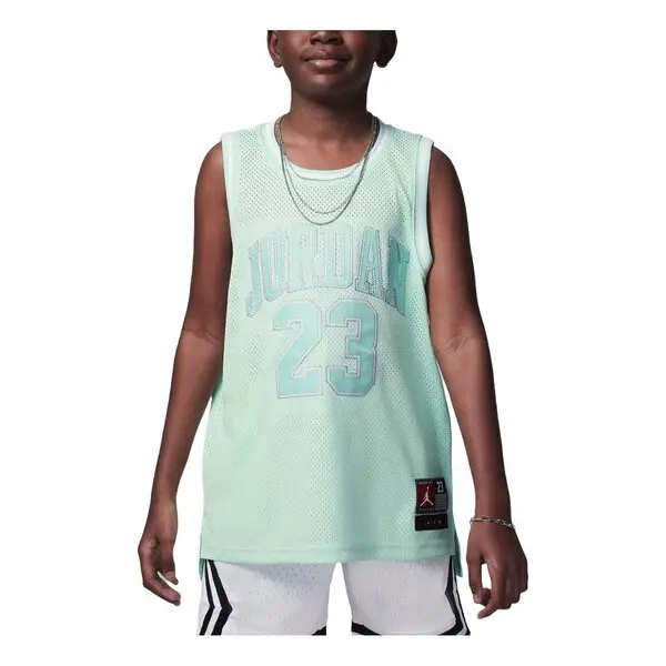 JORDAN 23 Graphic Basketball Jersey - Mint Green
