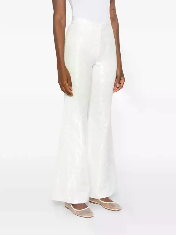 LEEN MOUGRHABI Noor Jacquard Flared Trousers